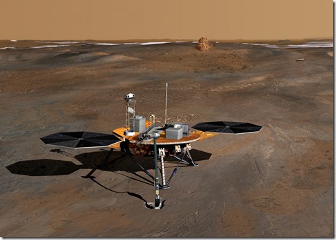 SCIETEC: Phoenix spacecraft landed on May 25, 2008 in Mars' north pole